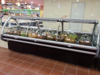 China Painted Steel Meat Deli Display Cooler Grey Color Multiscene for sale
