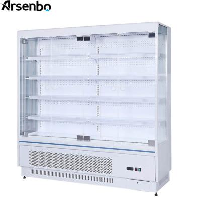 China Anticorrosive Open Refrigerated Display Case Stable Digital Temp Control for sale