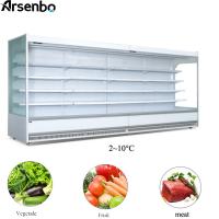China Anticorrosive Multideck Open Chiller Microcomputer Temp For Supermarket for sale