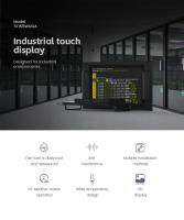 China TKUN 15.6 Inch Industrial Monitor Overhead Mounting High Brightness EMC/CE Display TK156WUGA for sale