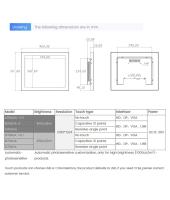 China 17 inch LCD Industrial Anti-interference Low Temperature and Wide Voltage Monitor Resistance Touch Display T170XGA for sale
