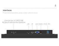 China 15 inch Capacitive Multi-touch Monitor Rugged Metal Construction Embedded Installation Mounting T150XGA for sale