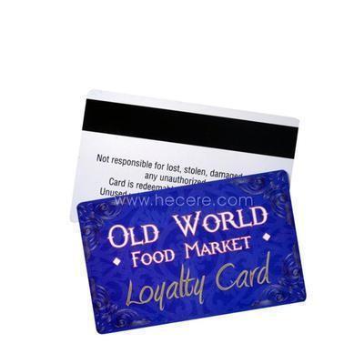 China Rectangle PVC PET Food Printed Smart Card Manufacturer Glossy Matt Forest Finish for sale