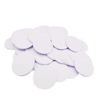 China RFID NFC Coin Card 125Khz Waterproof PVC Smart Blank White RFID Card for sale