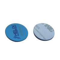 China Round PVC RFID 3M Sticker Card UHF Strong Adhesive 860Mhz - 960Khz for sale
