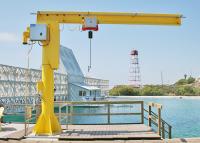 China BZ Model Cantilever Jib Crane Pillar Floor Mounted Pendent Wire Control for sale