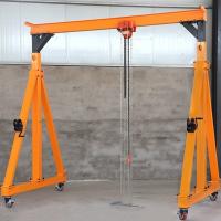 China Light Duty 4 Wheels Gantry Crane Movable Aluminum Good Design for sale