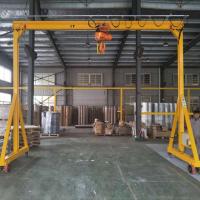China Light Duty 4 Wheels Gantry Crane Movable Aluminum Good Design for sale