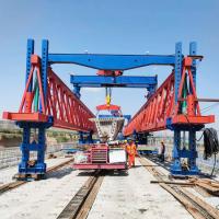 China Segmental Bridge Launching Machine High Speed Railway 1m/Min for sale