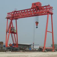 China Truss Type Single Beam Door Crane , 20m Span Electric Mobile Goliath Crane for sale