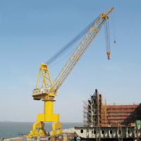 China 10m Harbour Portal Crane 200 Ton Boom Offshore Slewing Jib Crane for sale