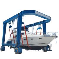 China 100 Ton Yacht Gantry Crane Electric Control System Marine Boat Lift for sale