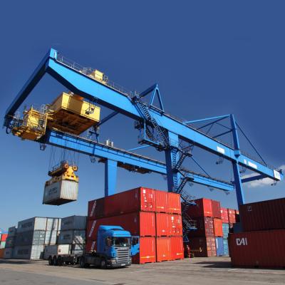 China 40 Foot Handling Container Gantry Crane Capacity RMG Type  34m for sale