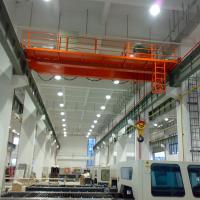 China Dual Beam Overhead Bridge Crane Electric Trolley 25ton Double Speed 31m for sale