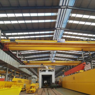 China QD Double Girder Overhead Bridge Crane With Trolley 30m / Min for sale