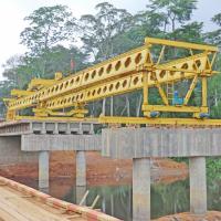China Truss Type Double Beam Launcher Machine Heavy Duty 100 Ton For Highway for sale