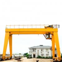China Double Girder Electric Gantry Crane Industrial Use Box Type 10 Ton 40m for sale