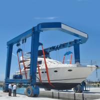 China Customized All Tons Travel Lift Crane 30m For Boats & Yachts Maintenance 380V for sale