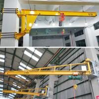 China New Style Indoor Lifting Machine Floor Mounted Jib Crane With Trolley for sale