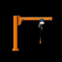 China Remote Control Floor Mounted Jib Crane Electric Hoist For Workshop for sale