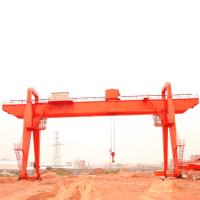 China Highly Efficient Double Girder Gantry Crane For Lifting With Hooks for sale