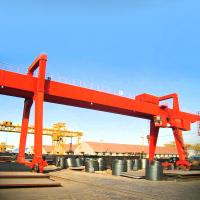 China Highly Efficient Double Girder Gantry Crane For Lifting With Hooks for sale