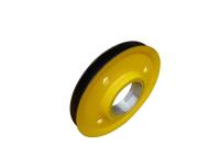 China Overhead Crane Spare Parts , High Performance Steel Forged Cast Iron Wheels for sale