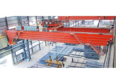 China Steel Plate Use Lifting Magnet Double Girder Overhead Bridge Crane for sale