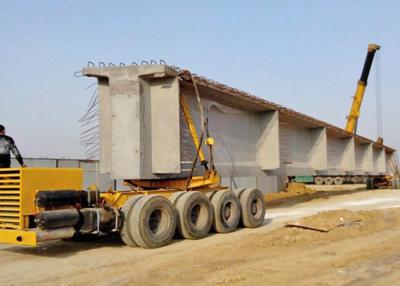 China Reliable Crane Spare Parts , Multi Axle Tyre Trolley Transporting Girder Vehicle for sale