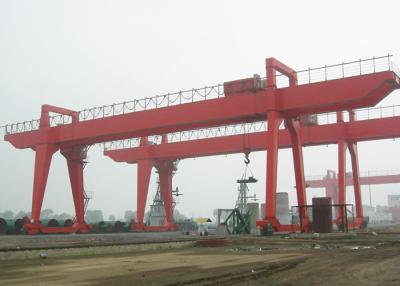 China Cabin Control Mobile Double Girder Gantry Lifting Machine 30 Ton ISO Approval for sale