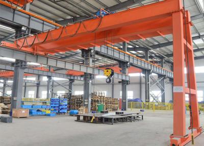 China BMG Model Workshop Double Girder One Side Leg Gantry Crane 10ton for sale