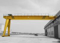 China BMG Type Electric Double Girder Semi Gantry Lifting Machine With Trolley for sale