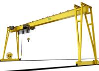 China 10 ton European Design Single Beam Box Girder Gantry Crane With Hook for sale