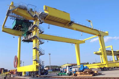 China 50T Movable Shipping Container Crane , RMG Rail Mounted Gantry Crane for sale