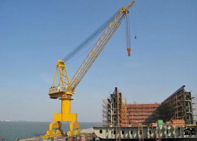 China 25T Four Link Floating Dock Crane , Harbour Portal Pedestal Jib Crane for sale