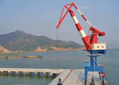 China 30 Ton Harbour Portal Crane / Mobile Slewing Portal Jib Crane For Shipyards for sale