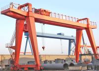 China 25 Ton MG Type Double Girder Gantry Crane Cabin Control With Hook SGS for sale
