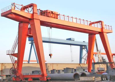 China 25 Ton MG Type Double Girder Gantry Crane Cabin Control With Hook SGS for sale