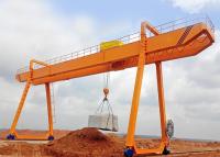 China 25 Ton MG Type Double Girder Gantry Crane Cabin Control With Hook SGS for sale