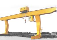 China Single Girder Hook MDG Gantry Crane 0 - 15m Cantilever Length With Travelling Hoist for sale