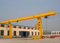 China Single Girder Hook MDG Gantry Crane 0 - 15m Cantilever Length With Travelling Hoist for sale