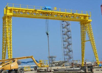 China Light Structure Mobile Double Girder Truss Gantry Crane 300 Ton With Electric Trolley for sale