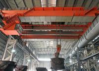 China Steel Mill Double Girder Workstation Bridge Crane 3 Phase 380V 50hz 5 - 74 Ton Load Capacity for sale