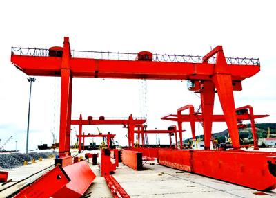 China Professional Electric Trolley Gantry Crane 100 Ton Heavy Load 0 - 15m Cantilever Length for sale