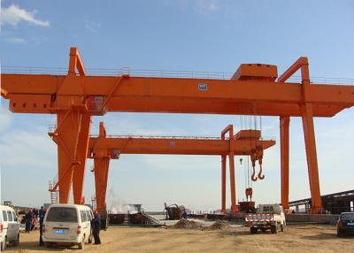 China Double Girder Rail Mounted Cranes Electric Gantry Type With Trolley 3 Phase 380V for sale