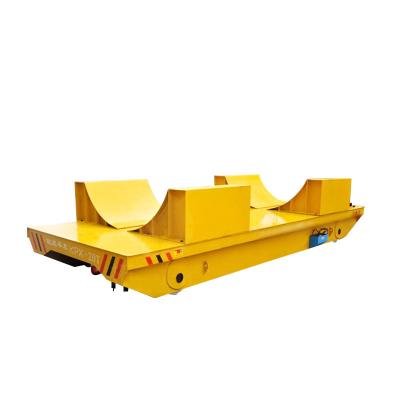 China Material Handling Rail Transfer Motorized Platform Carts for sale