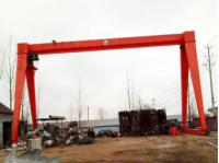 China outdoor 20 ton container single beam mobile steel gantry crane with hoist for sale