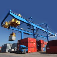 China 500KN Lifting Shipping Container Gantry Crane Cabin Control for sale