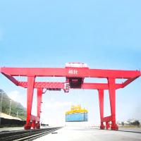 China Workshop Gantry Shipping Container Crane Cabin Control 50T Loading for sale