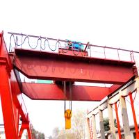China Double Girder 32t Lifting Overhead Bridge Crane A6 Pendent Control for sale